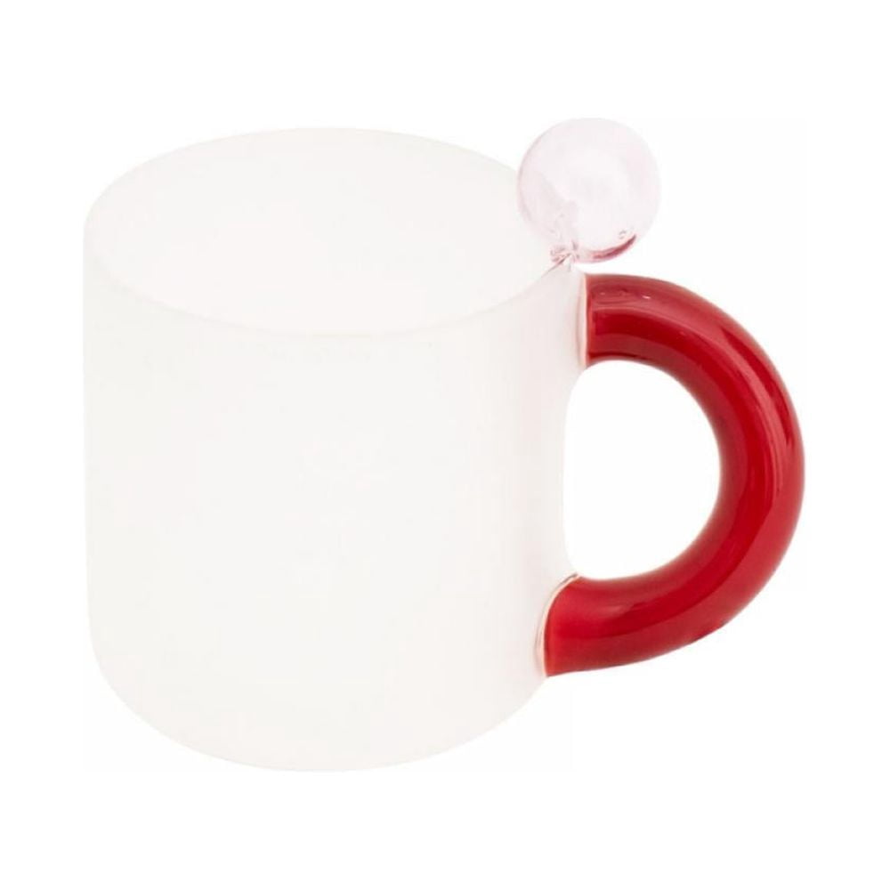 350ml Cute Mug with a Bead on the Handle, Cute Coffee Glass Cup ...