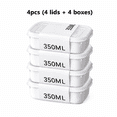 350ml Food Storage Containers with Lids, Reusable Food-Grade Stackable ...