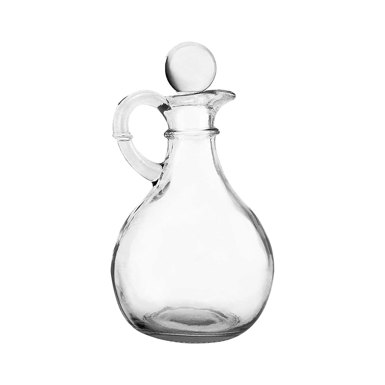 350ml Glass Oil & Vinegar Cruets (Set of 2) Transparent Glass Olive Oil ...