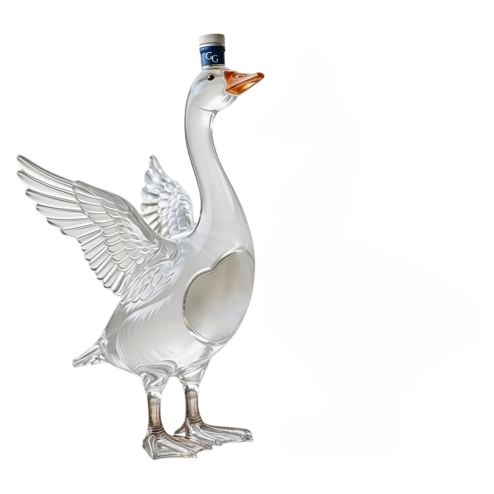 350ml Goose Shaped Glass Decanter, 250 Anniversary Usa Whiskey Decanter ...