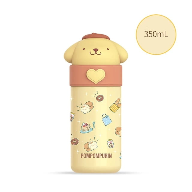 350ml Sanrio Hello Kitty Stainless Steel 316 Thermos Kawaii Kuromi Cinnamoroll Melody Kids ...
