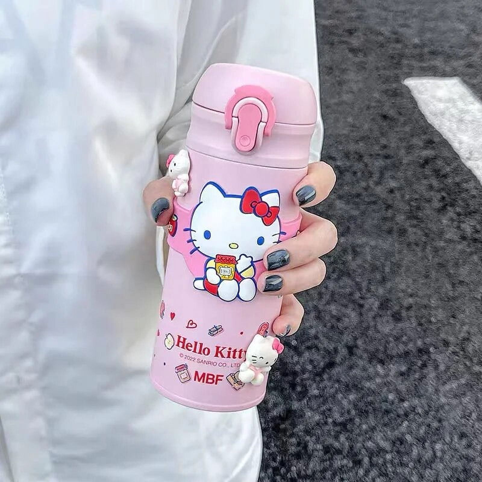 350ml Sanrio Hello Kitty Stainless Steel 316 Thermos Kawaii Kuromi Cinnamoroll Melody Kids ...