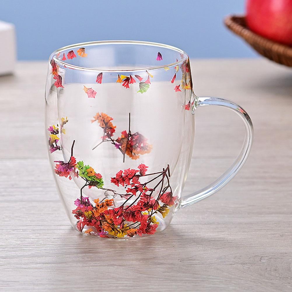 350ml11 double-layer glass quicksand cup 350ml double-layer insulated ...
