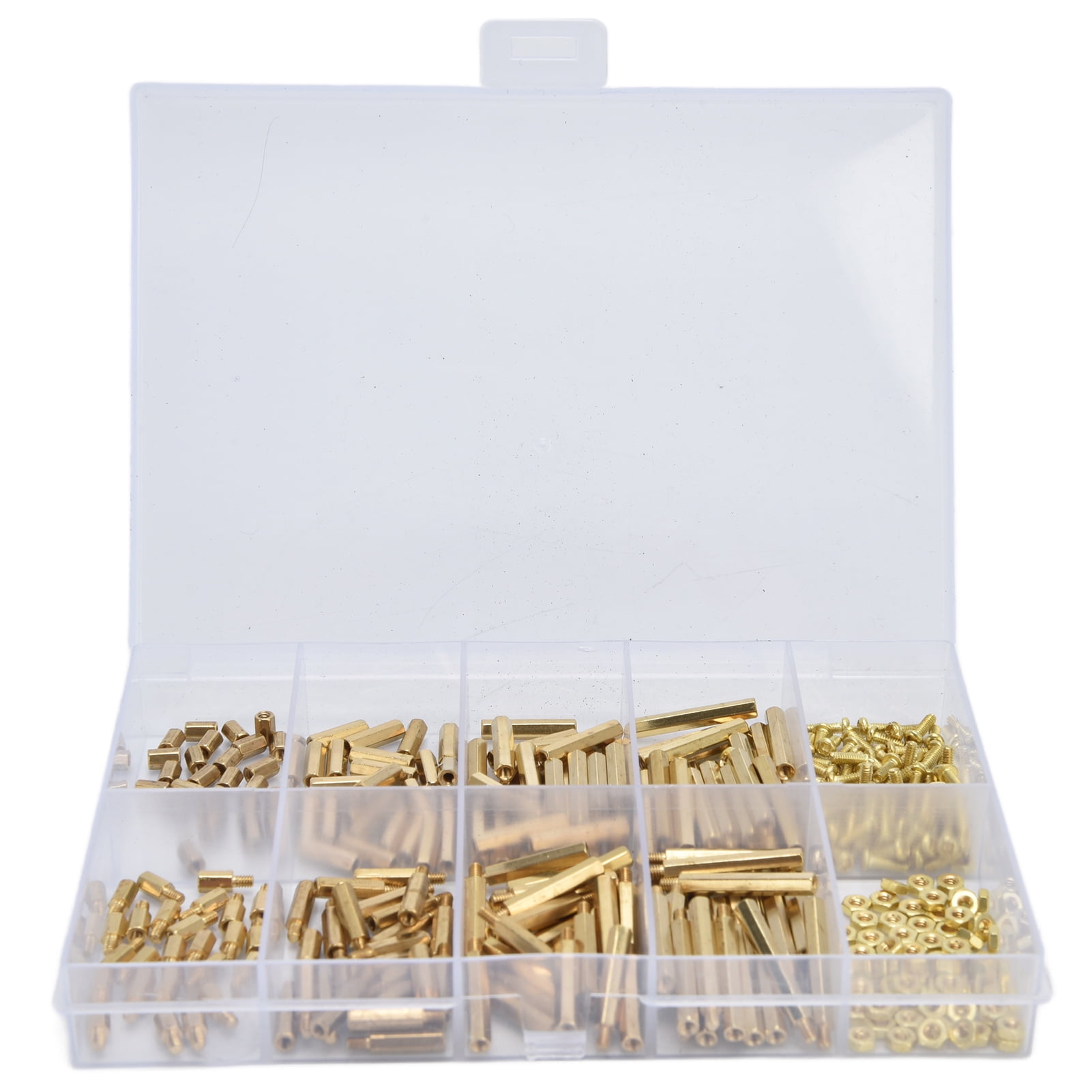 350pcs M.2 Screw Kit Hex Brass Stainless Steel Screw Nut Assortment Kit ...