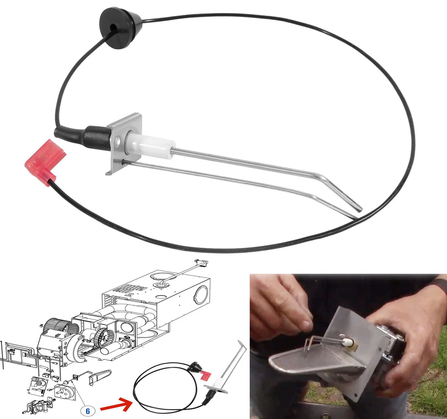 35100 Furnace Electrode Kit Fits Hydro Flame System, AFS AFM AFL Series ...