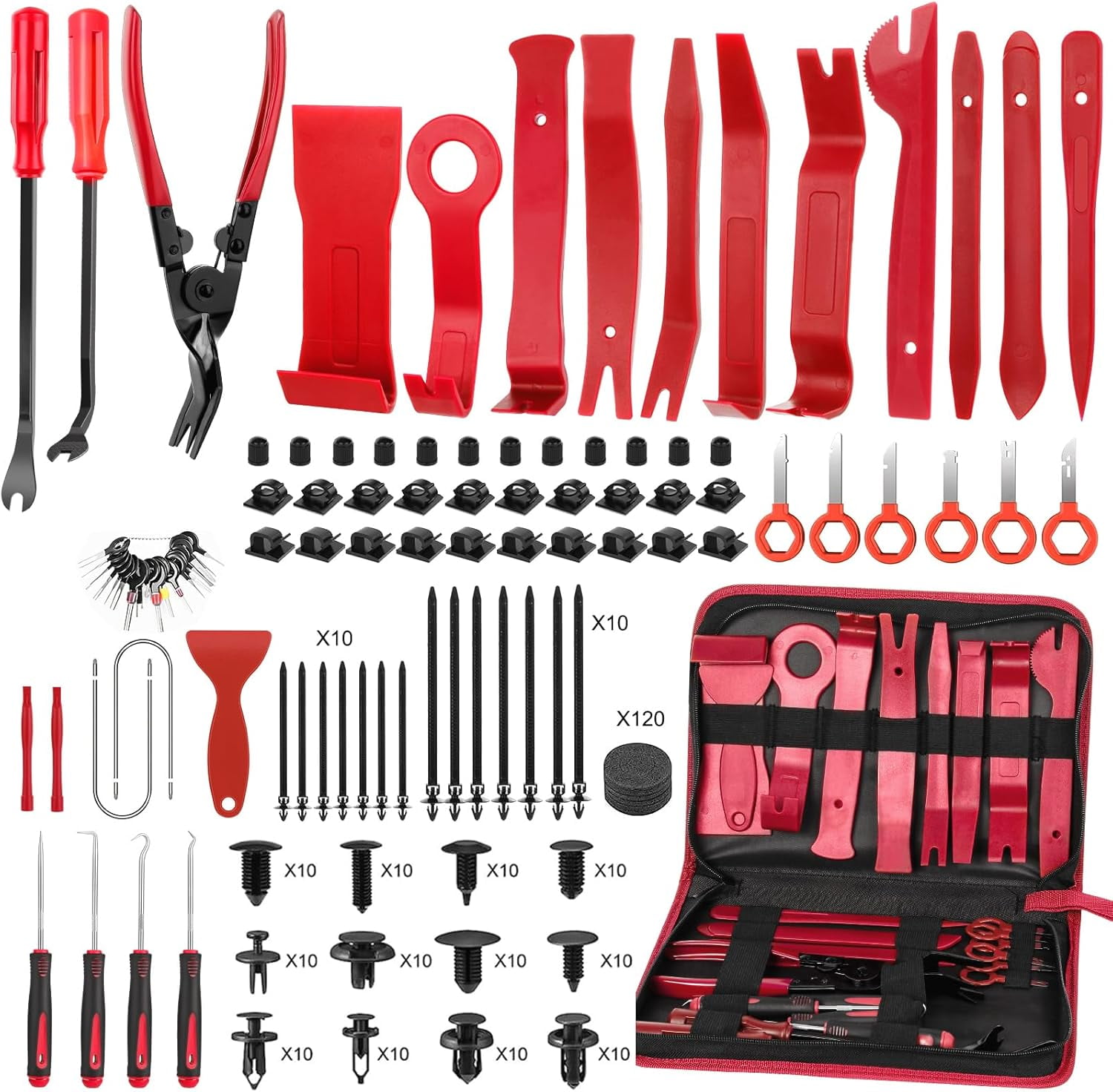 352pcs Trim Removal Tool, Pry Tool, Door Panel Removal Tool Kit, Clip ...