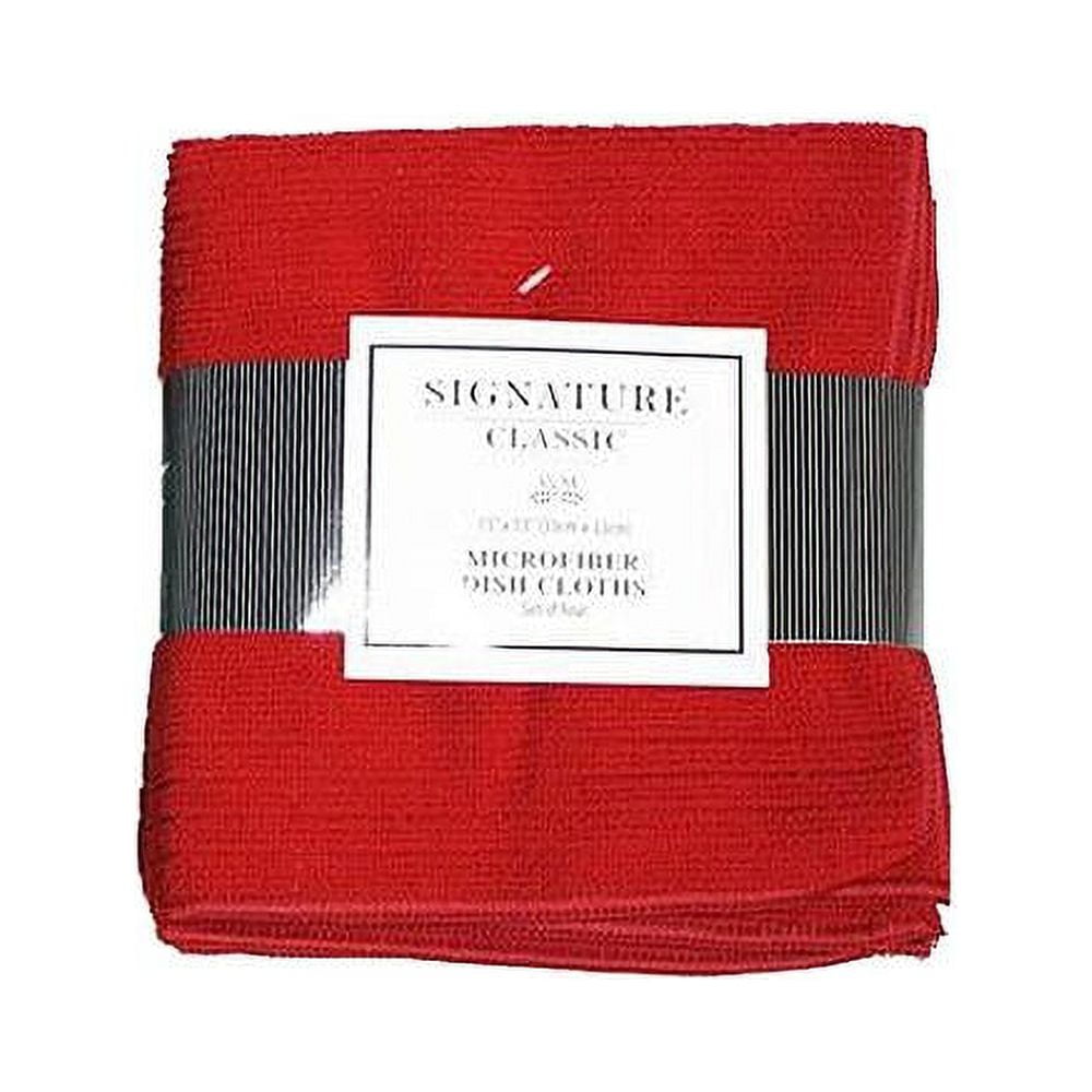 3543 4PK13x13 RED Dish Cloth - Quantity 3 - Walmart.com