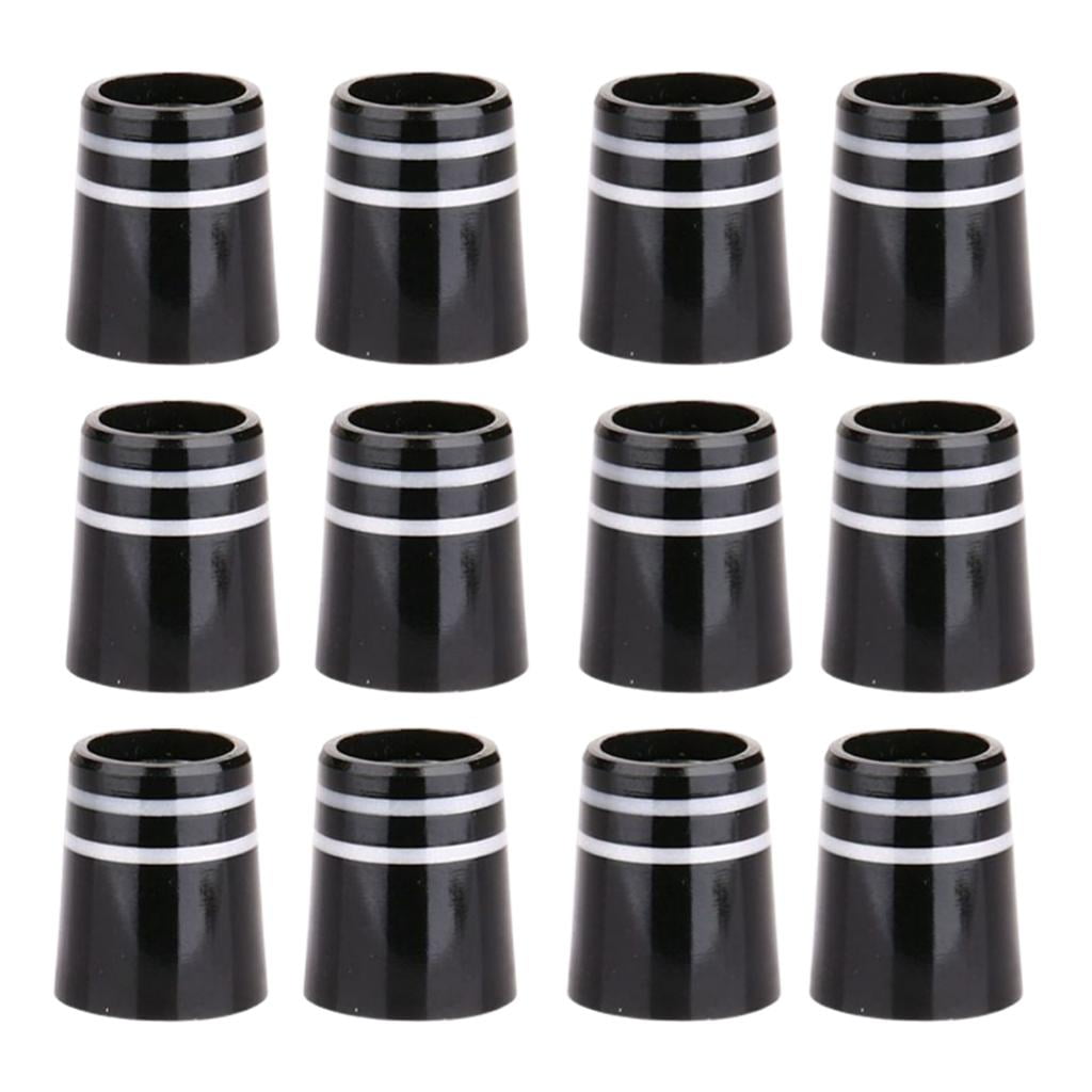 .355 Lot 12 Golf Club Shaft Ferrules Taper Shaft Tip Adapter Cover Caps ...