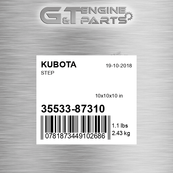 35533-87310 STEP fits KUBOTA (New OEM) - Walmart.com