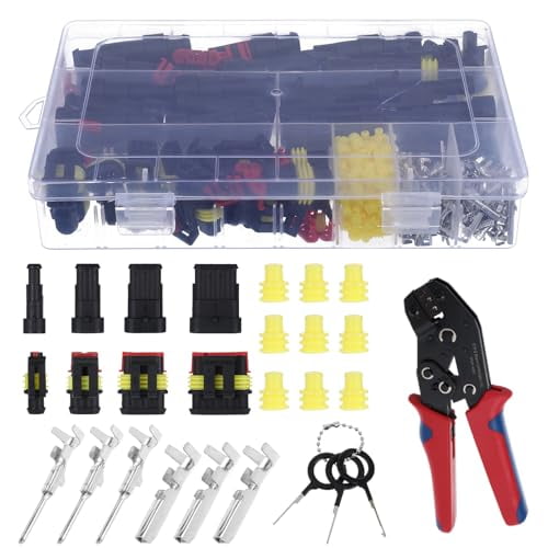 355Pcs 26 Sets Waterproof Automotive Wire Connectors with Ratchet Open ...