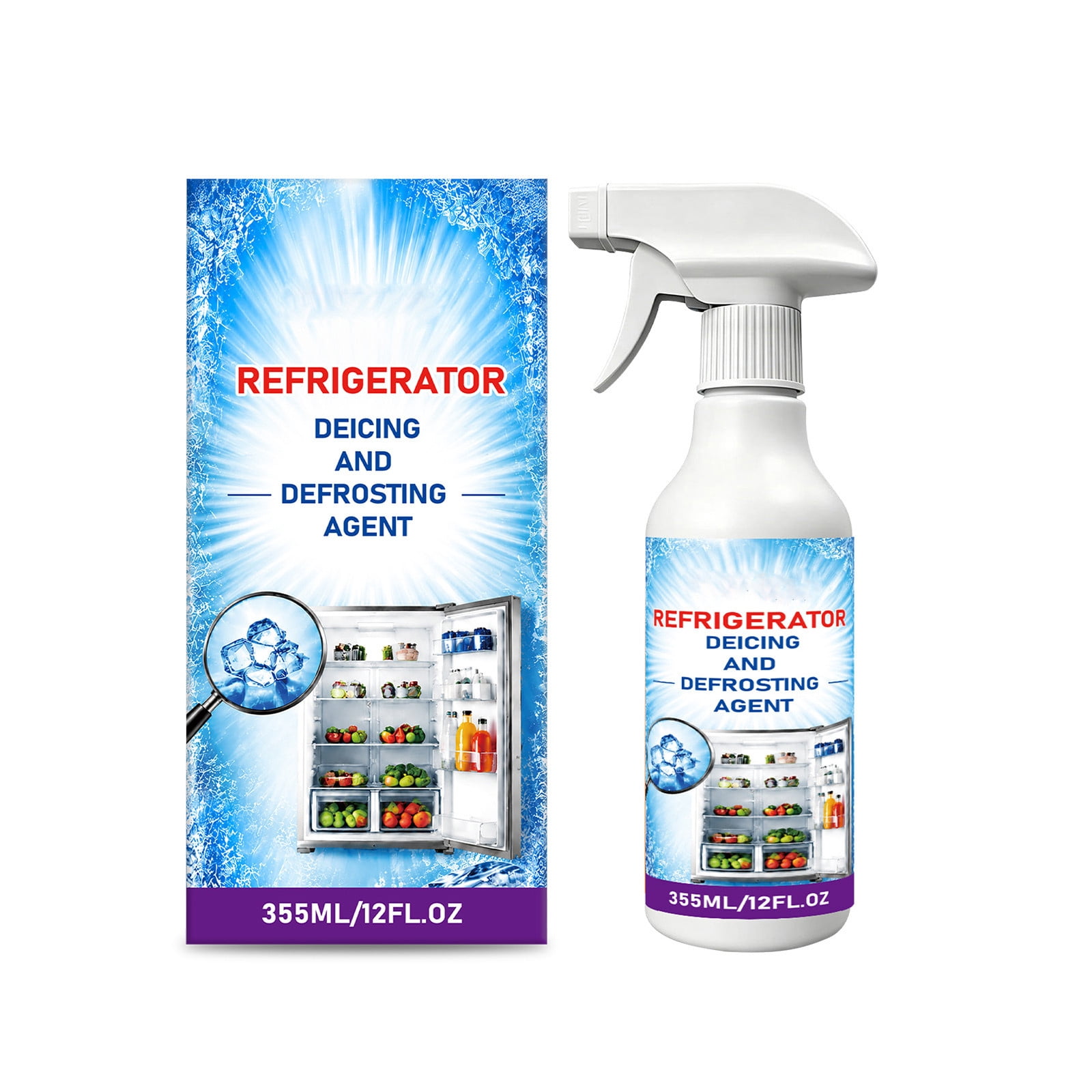 355ml Refrigerator Defrosting Spray With Cleaning Towel Fast Ice ...