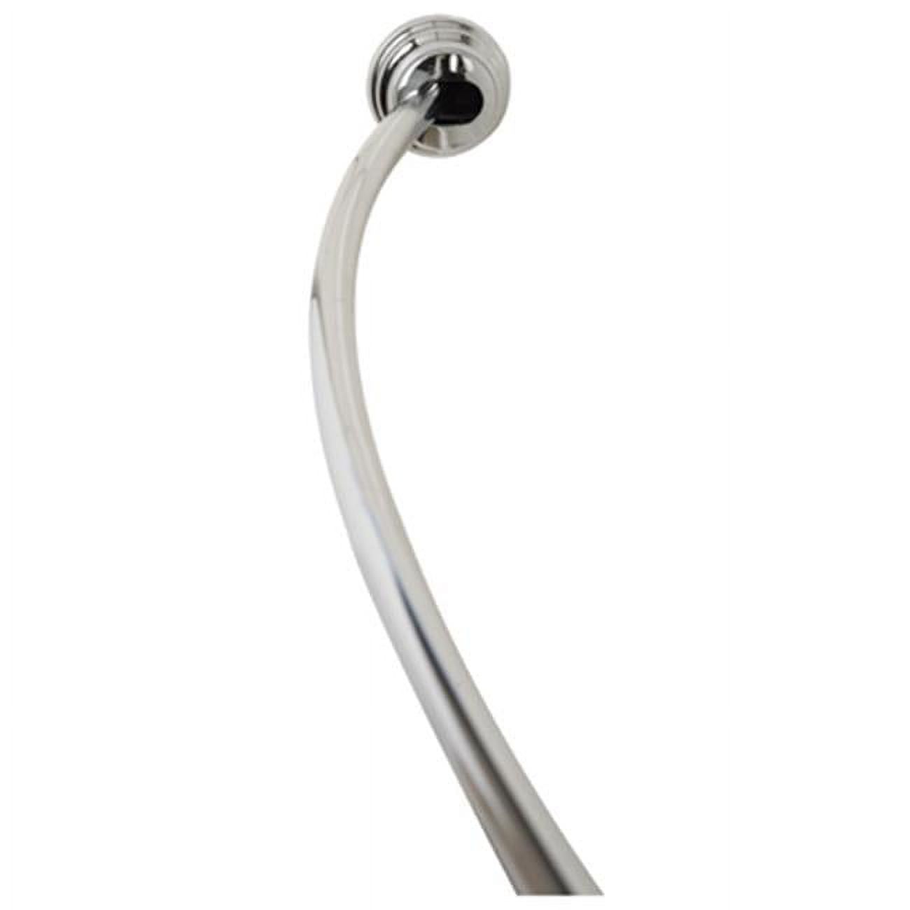 35633SSP Aluminum Tension Curved Shower Rod, Chrome - Walmart.com