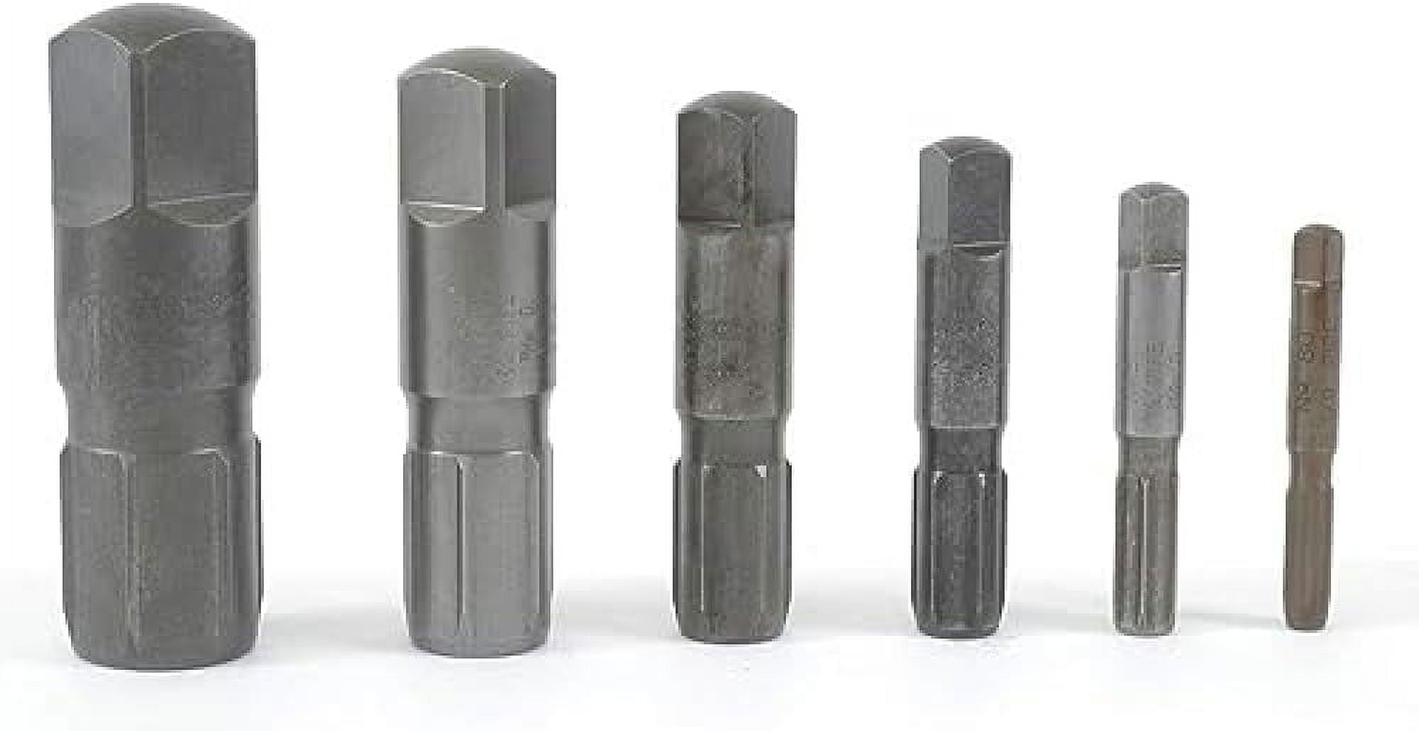 35685 Model 883 6-Piece Pipe Extractor Set, 1/8" to 1" Tough Steel ...