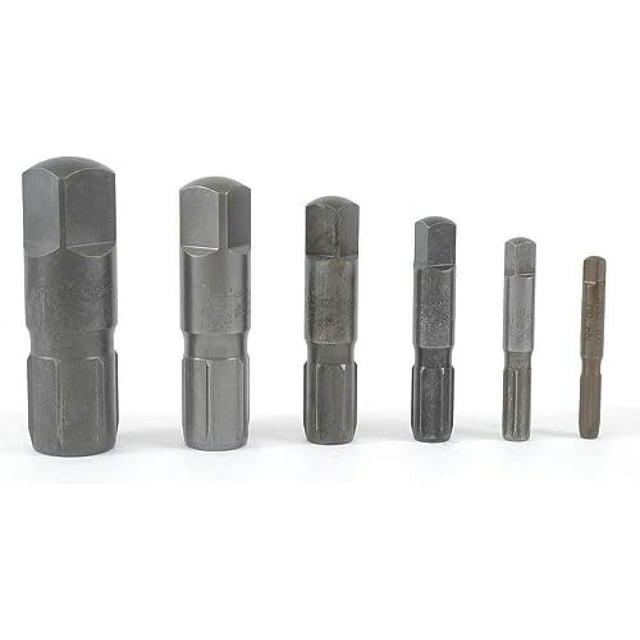 35685 Model 883 6-Piece Pipe Extractor Set, 1/8" to 1" Tough Steel ...