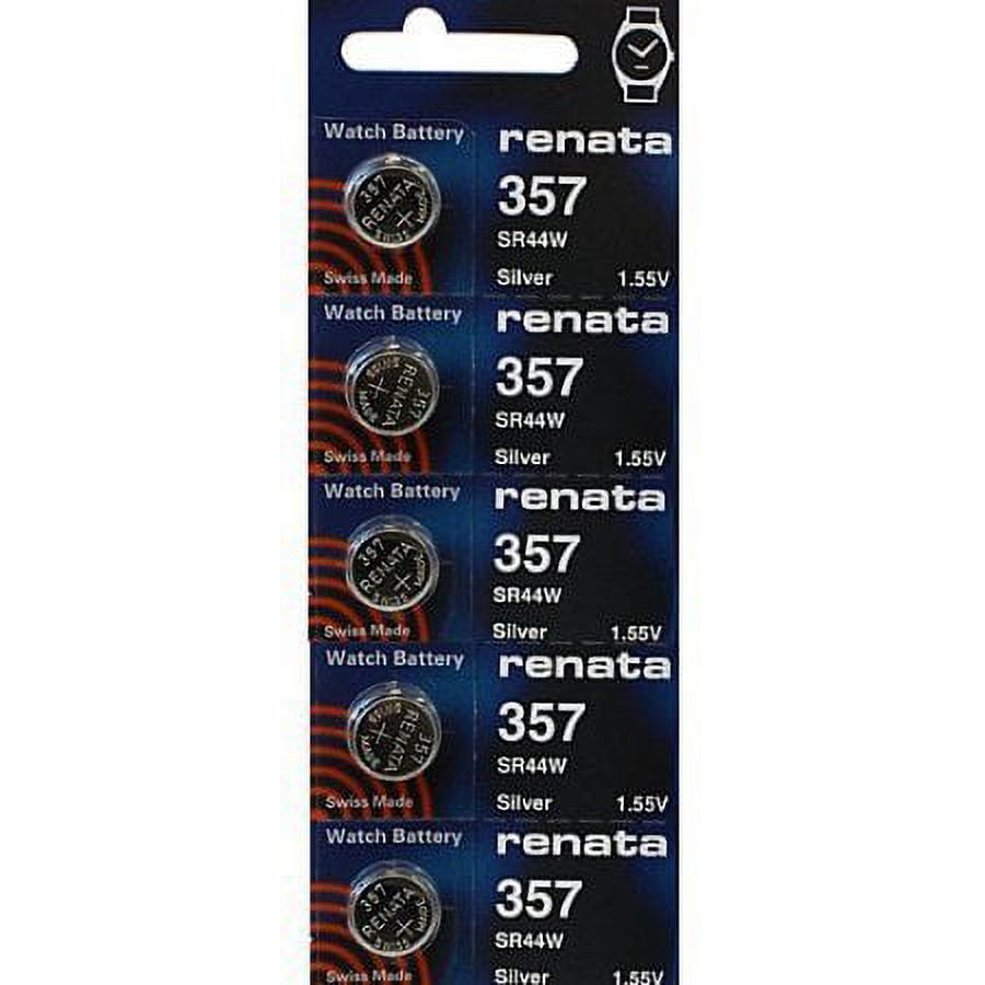357 Watch battery - Strip of 5 Batteries - Walmart.com