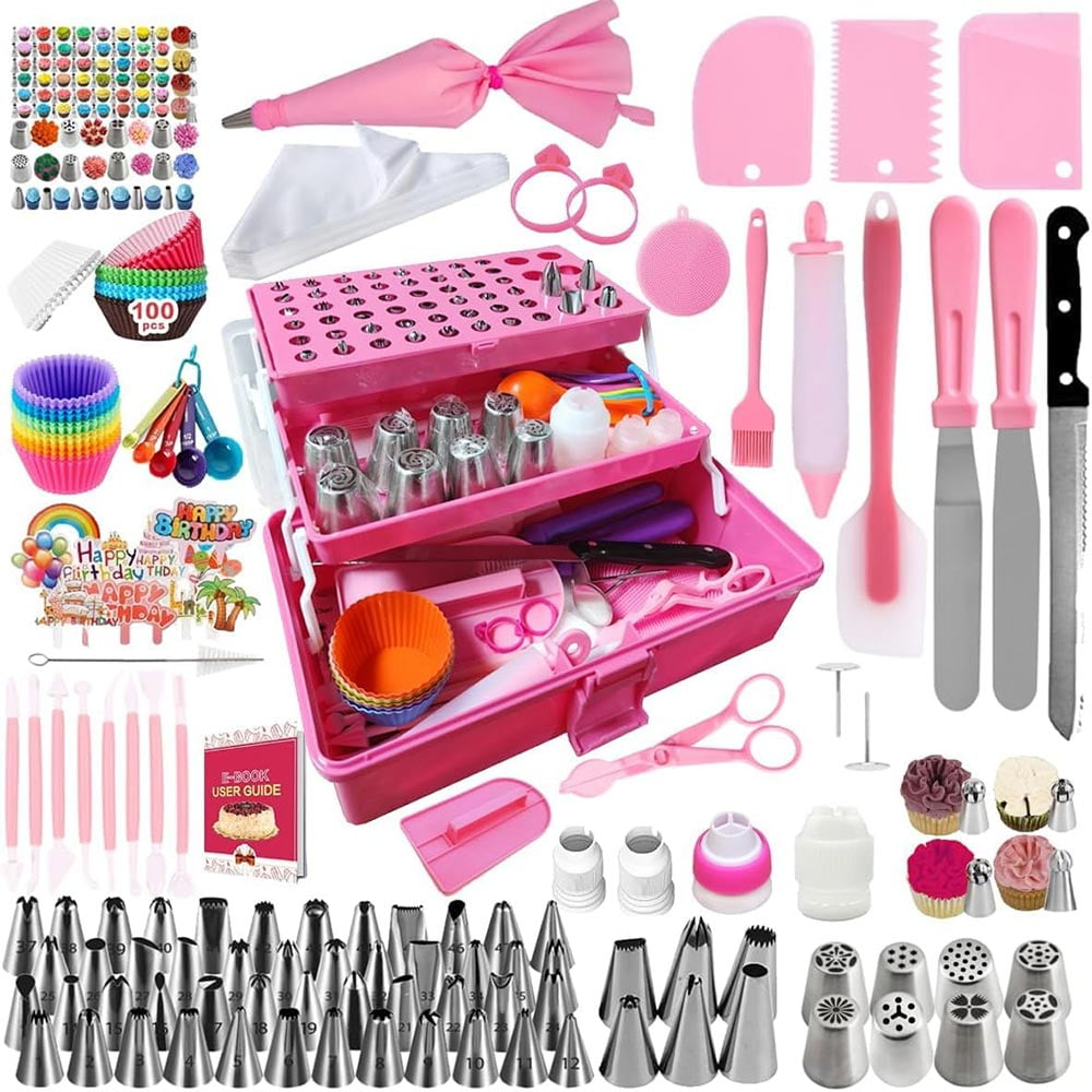 359-Piece Piping Bags & Tips Set with 60 Piping Tips, Multi-Purpose 3 ...