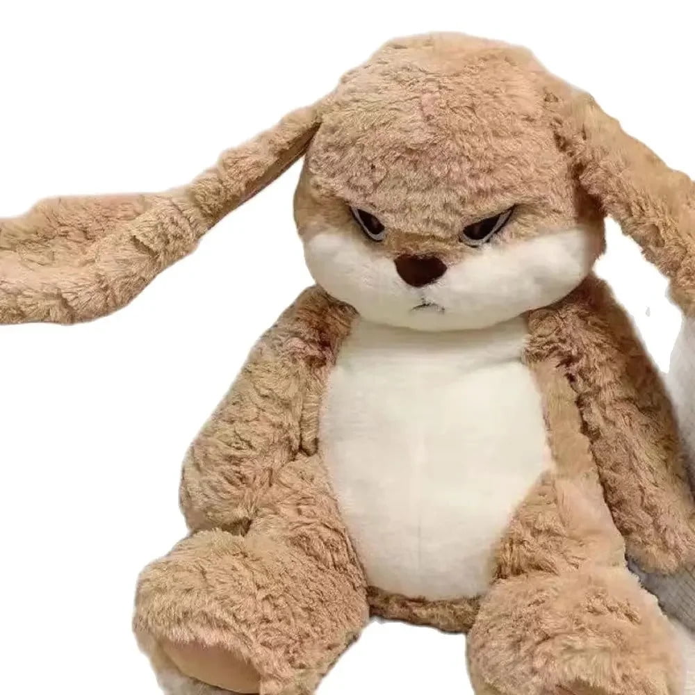 35CM Cute Long Ears Bunny Plush Toy Long Hair Large Seeping Pillow ...
