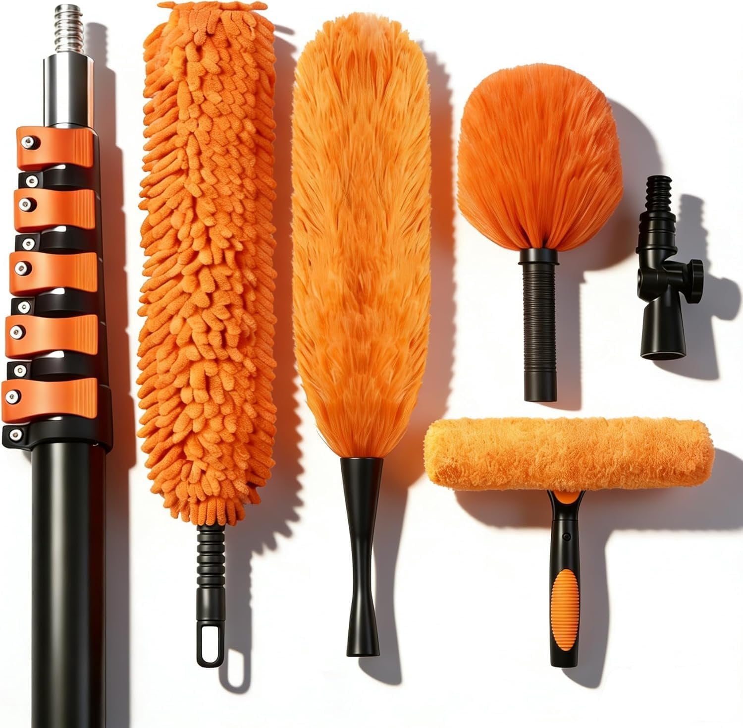 35FT High Duster Kits with 5-29FT Extension Pole, Cobweb Duster with ...