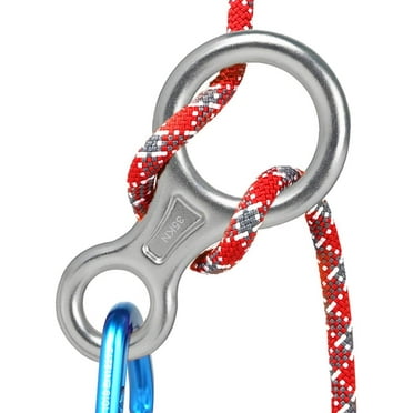 hengsof Pro-Climb Rappel Device 50KN Aluminum Alloy Bent-ear Descender ...