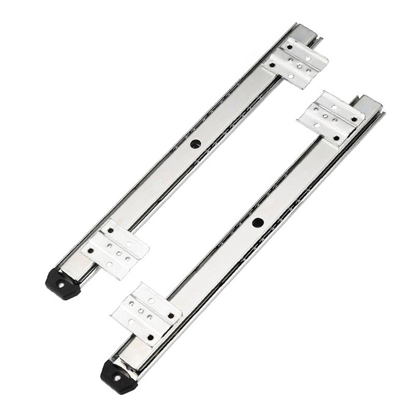 35Key Desk Keyboard Drawer Rail Tray Slide Track Adjustable Side Mount ...
