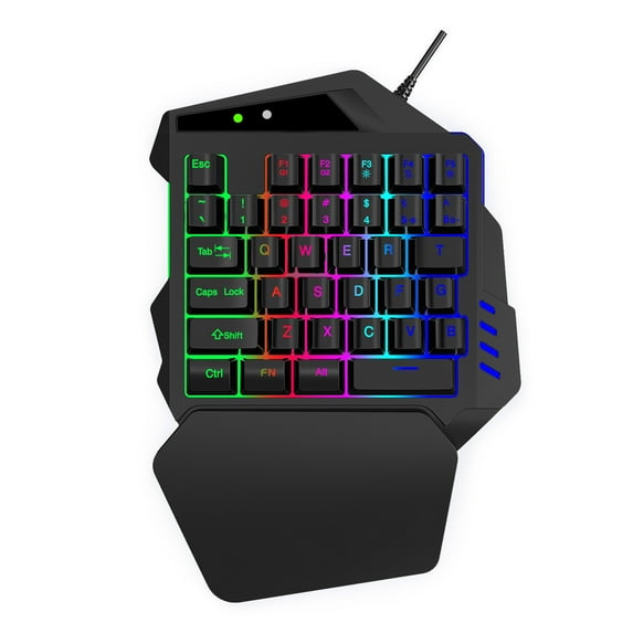 35Keys USB Left Hand Keyboard Single Hand Keyboard Mechanical Keypad ...