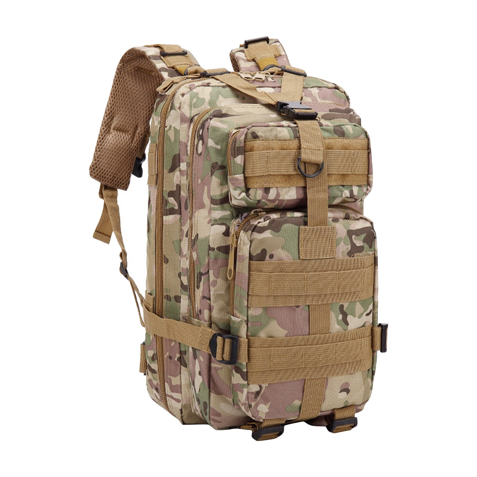 35L Military Backpack - Waterproof Nylon, 180° Main Compartment, Padded ...