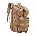 35L Military Backpack, Waterproof Nylon With 4 Zipper Pockets ...