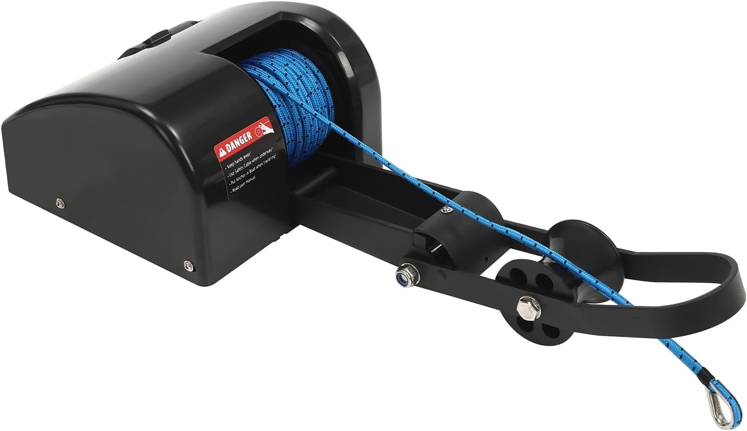 35LBS Saltwater Electric Boat Anchor Winch, 12V Electric Winch for ...