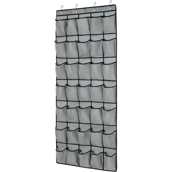 35Large Pockets Over The Door Shoe Organizer, Mesh Pockets Shoe Holder ...