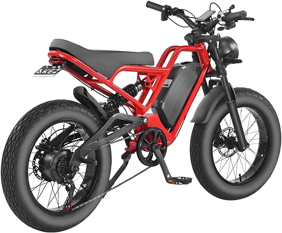 35MPH Electric Dirt Bike for Adults,3000W（Peak)AKEZ 1500W Electric Bike ...