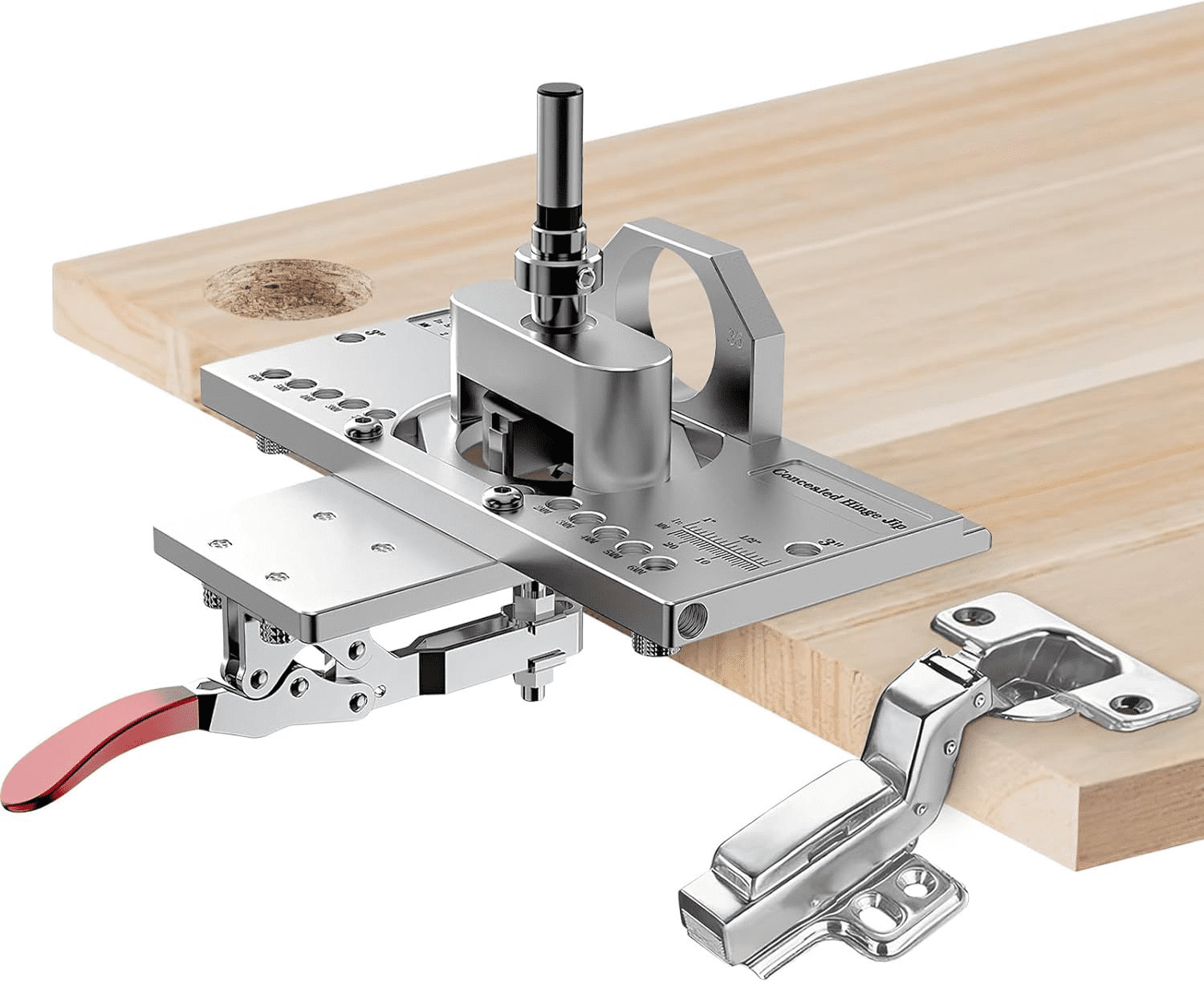 35Mm Concealed Door Hinge Jig, Cabinet Hinge Hole Drilling Jig with ...