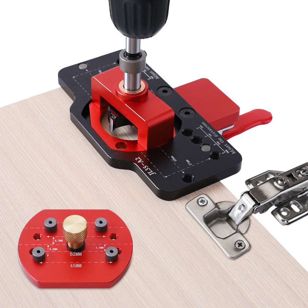 35Mm Concealed Hinge Boring Jig Hole Drilling Guide Locator Puncher ...