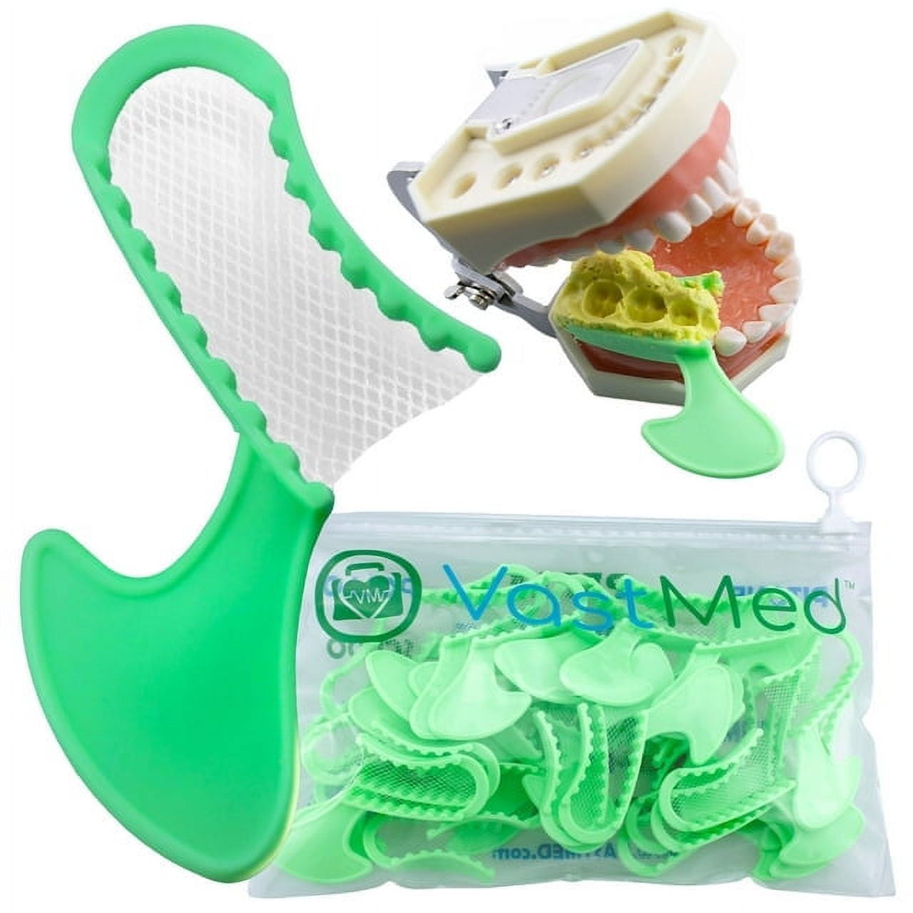 35PCs Dental Grade Disposable Dental Triple Bite Registration Tray by ...