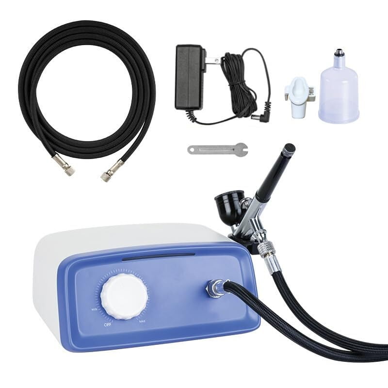35PSI Multi-Function Airbrush Kit with Compressor, 0.4mm Nozzle Dual ...