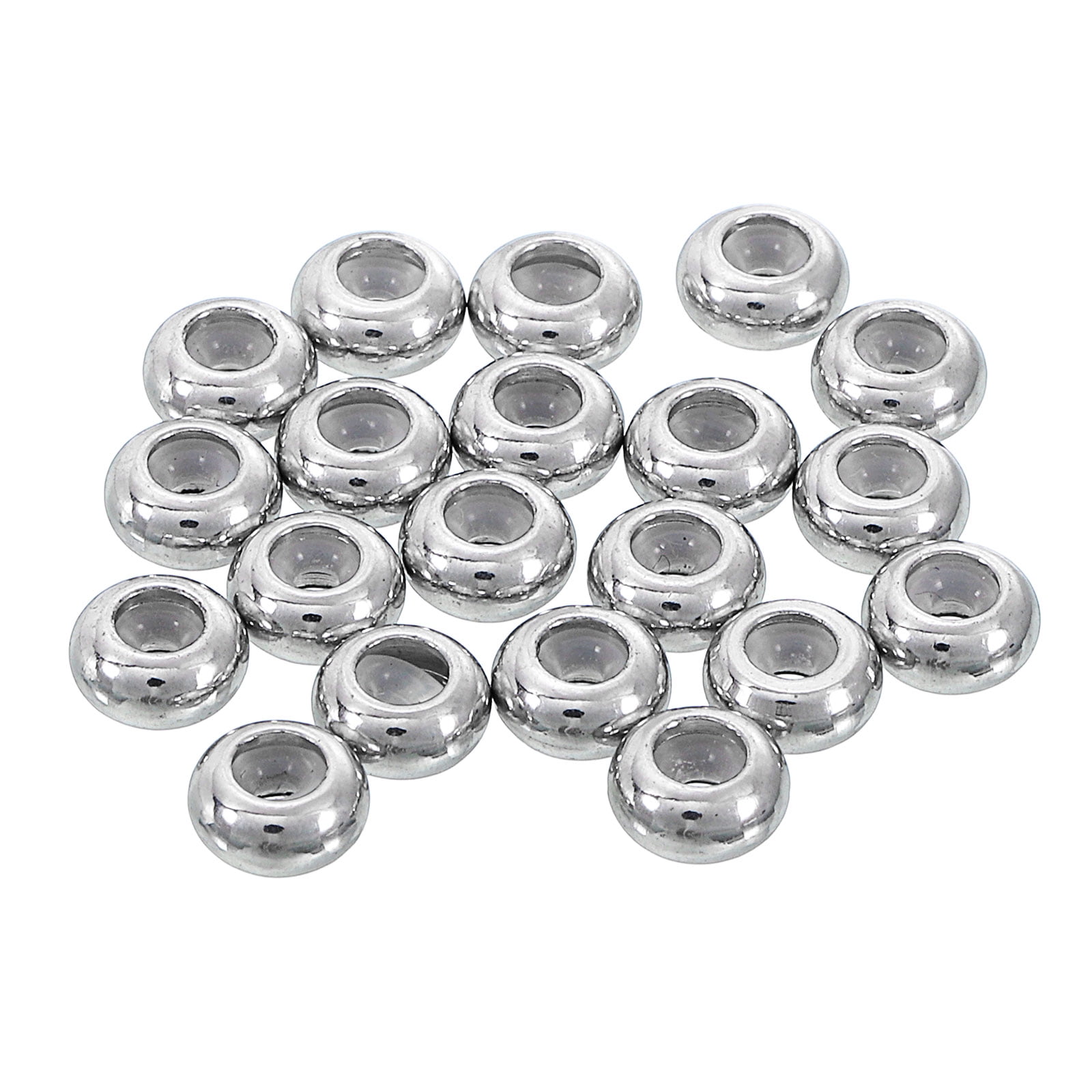 35Pack 6mm*1.5mm Insert Rubber Stopper Positioning Spacer Beads ...