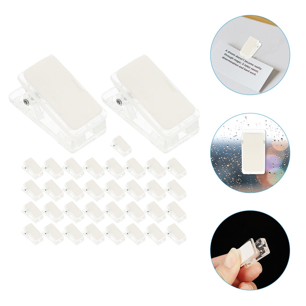35Pcs Transparent Wall Clips for Tapestry Poster Cards Home Office Use ...