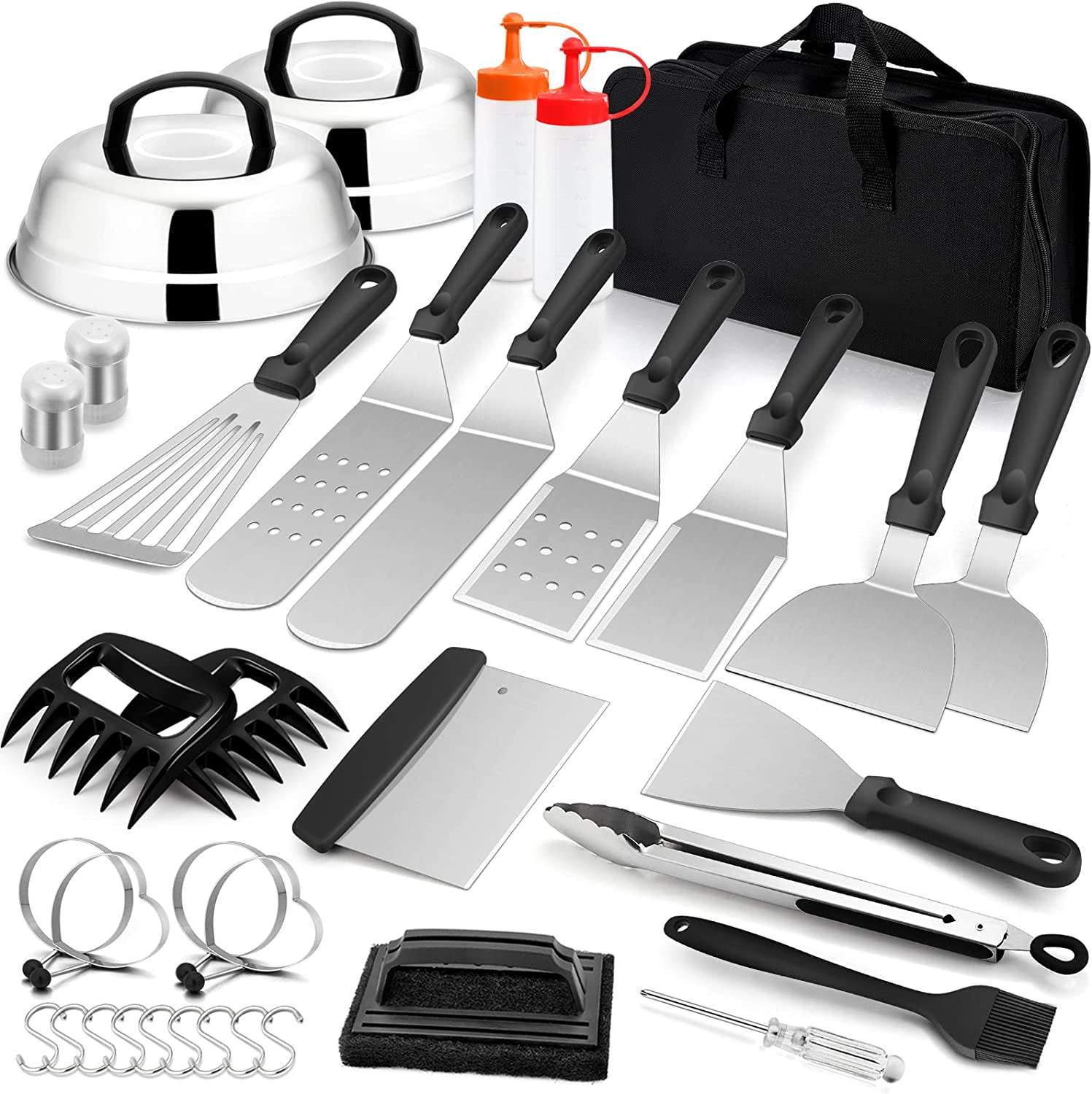 35Pcs Griddle Accessories Kit, Stainless Steel Flattop Grill Accessory ...