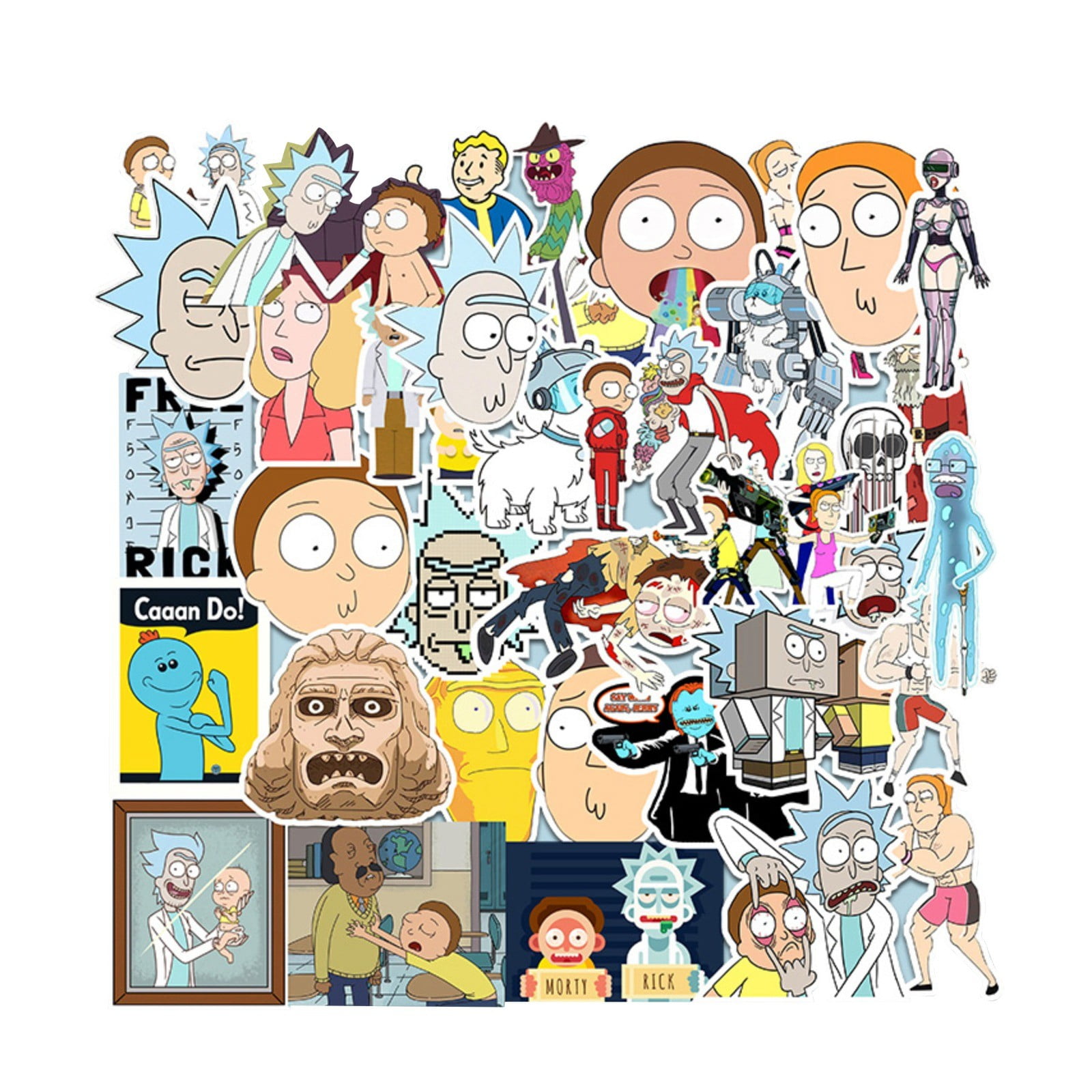 35Pcs Rick and Morty Stickers, Rick and Morty Stickers to Decorate ...