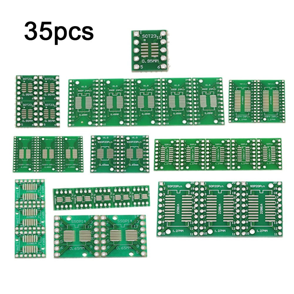 35Pcs Sop8-Sop28 To Dip/Smd To Dip Ic Adapter Socket Pcb Conversion ...