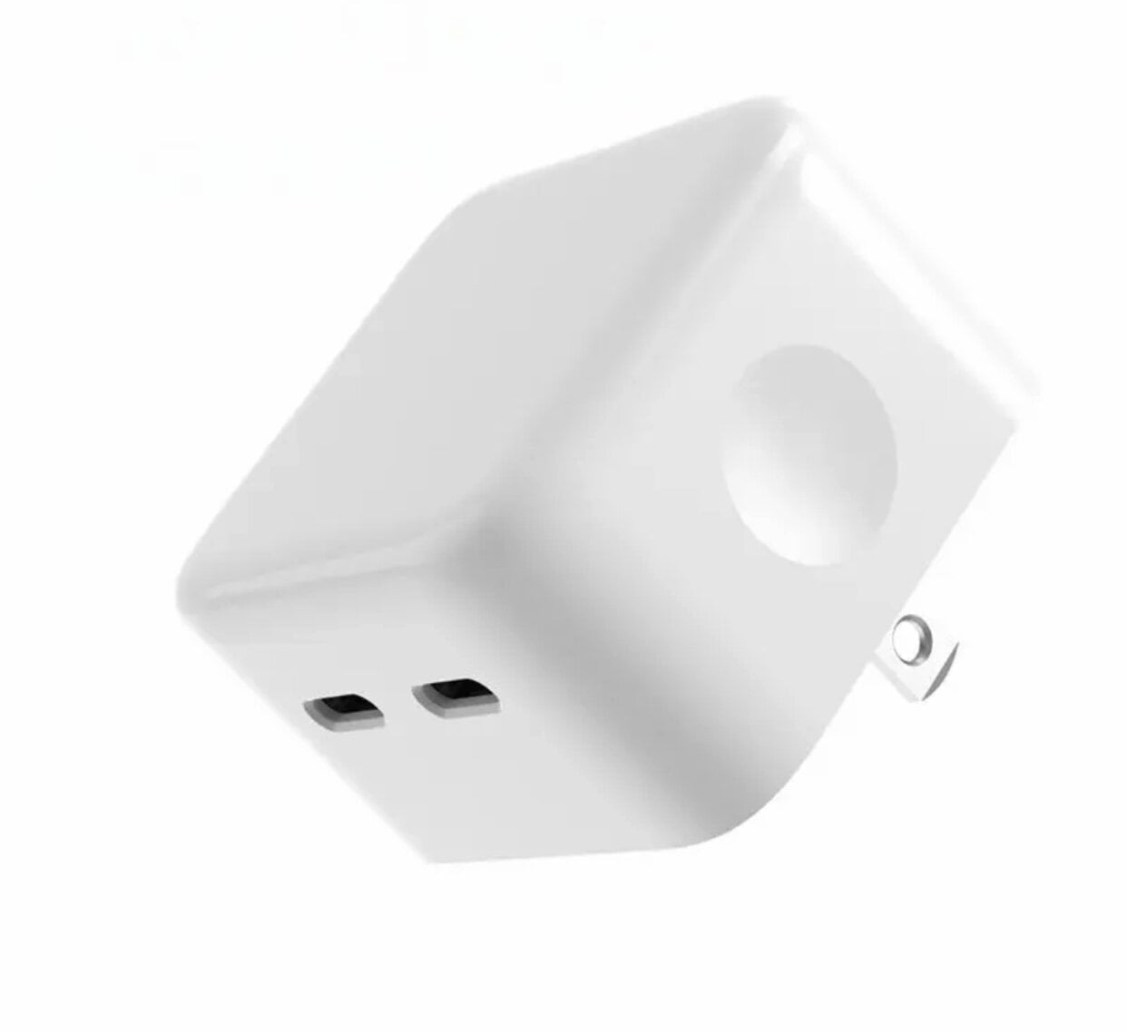 35W Dual USB-C Port Compact Power Adapter White - Walmart.com