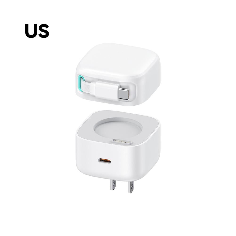 35W GaN Fast Charger Modular Power Bank with Retractable Cable Dual ...