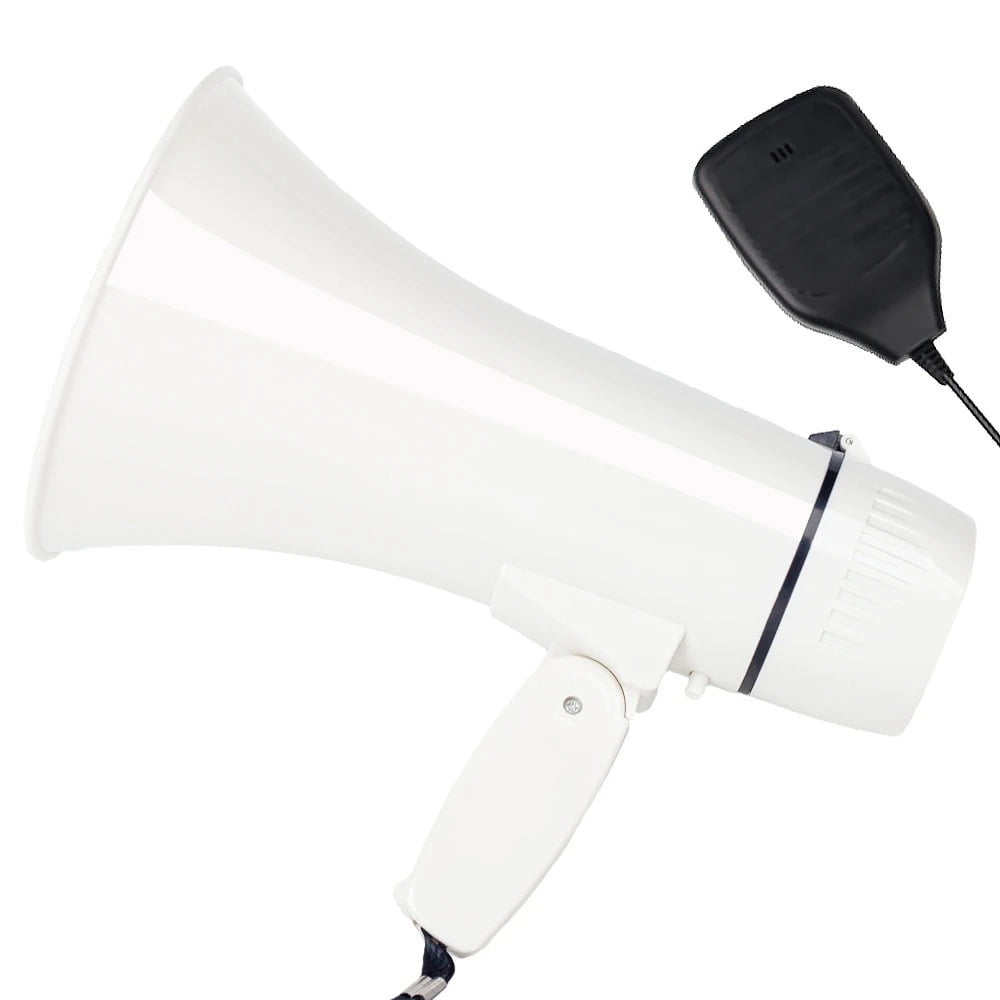 35W Power Portable Megaphone Speaker Bullhorn Handheld Microphone Built ...