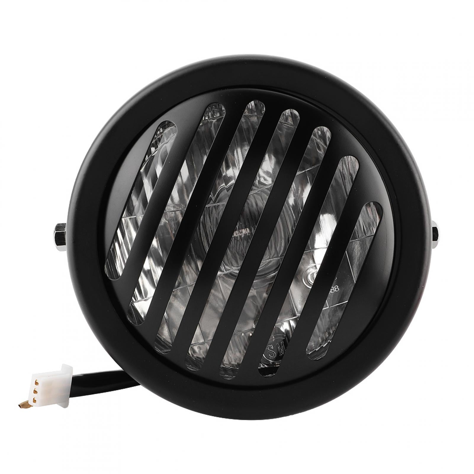 35W Universal Round Front Lamp Cover for Motorbikes Vintage Motorcycle ...