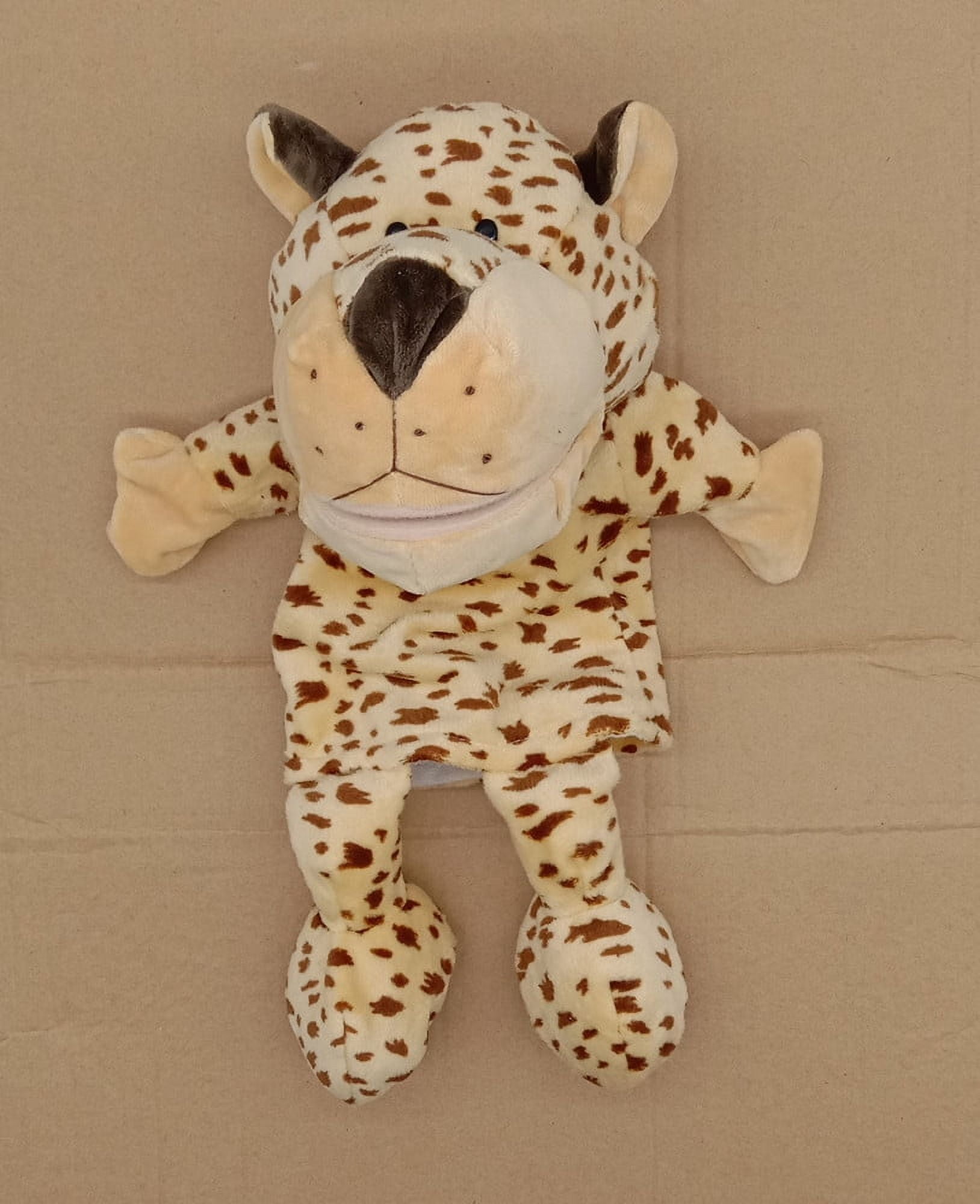 35cm Cartoon Animal Hand Puppet Parent-child Game Doll Lion Elephant ...