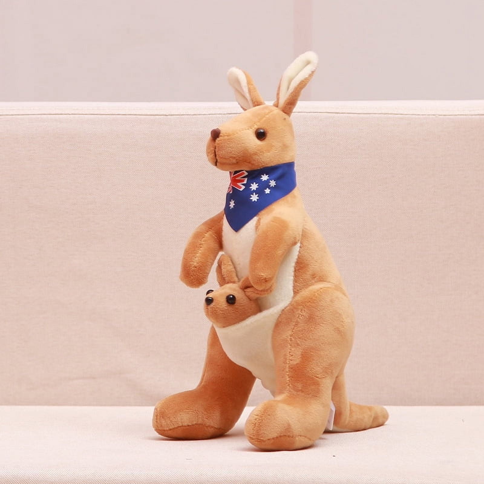 35cm Lovely Mother & Child Kangaroo Plush Toys Plushie Pillow Big Size Stuffed Dolls For Baby ...