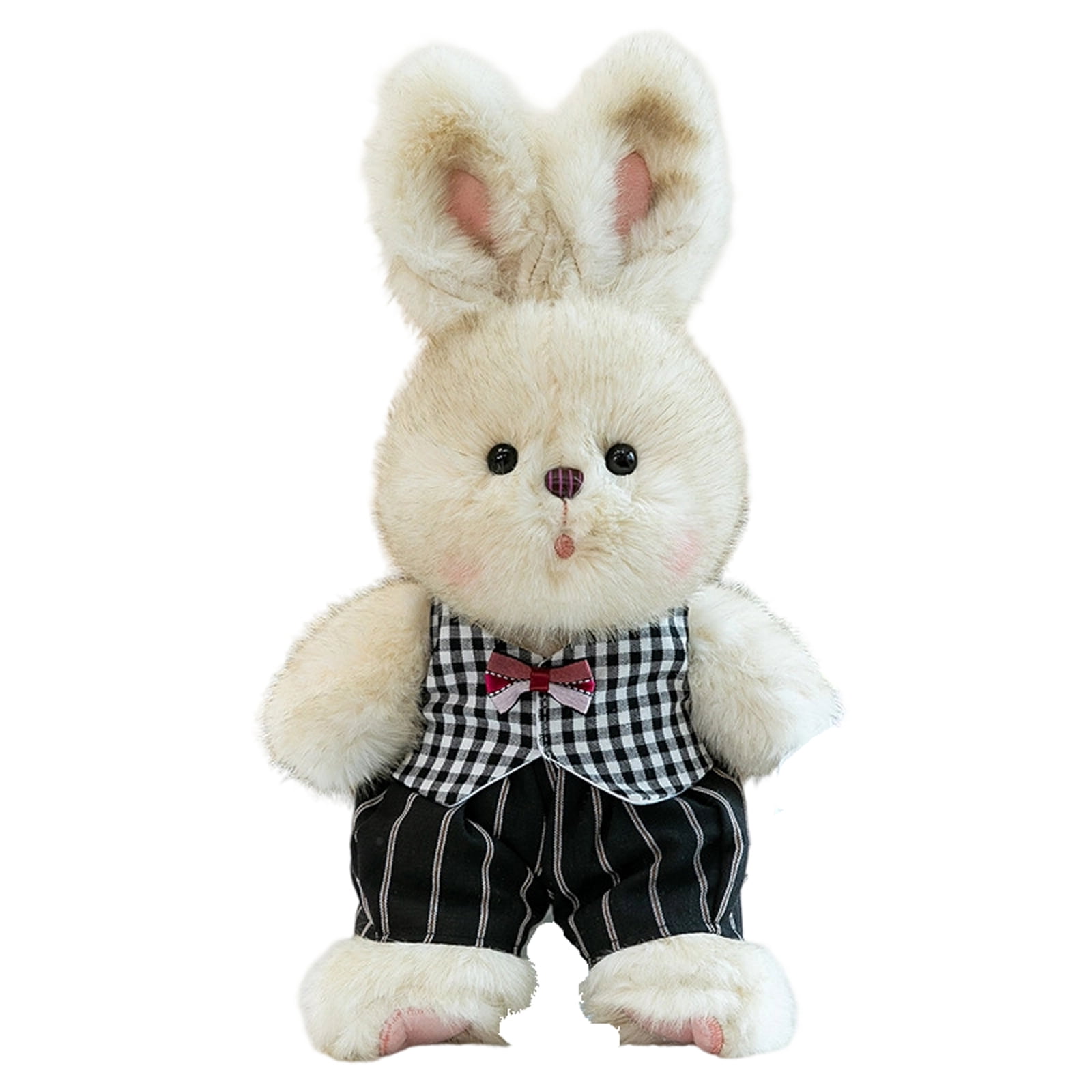 35cm Vintage Couple Bunny Plush Toys Adorable Stuffed Rabbit Dolls Cute ...