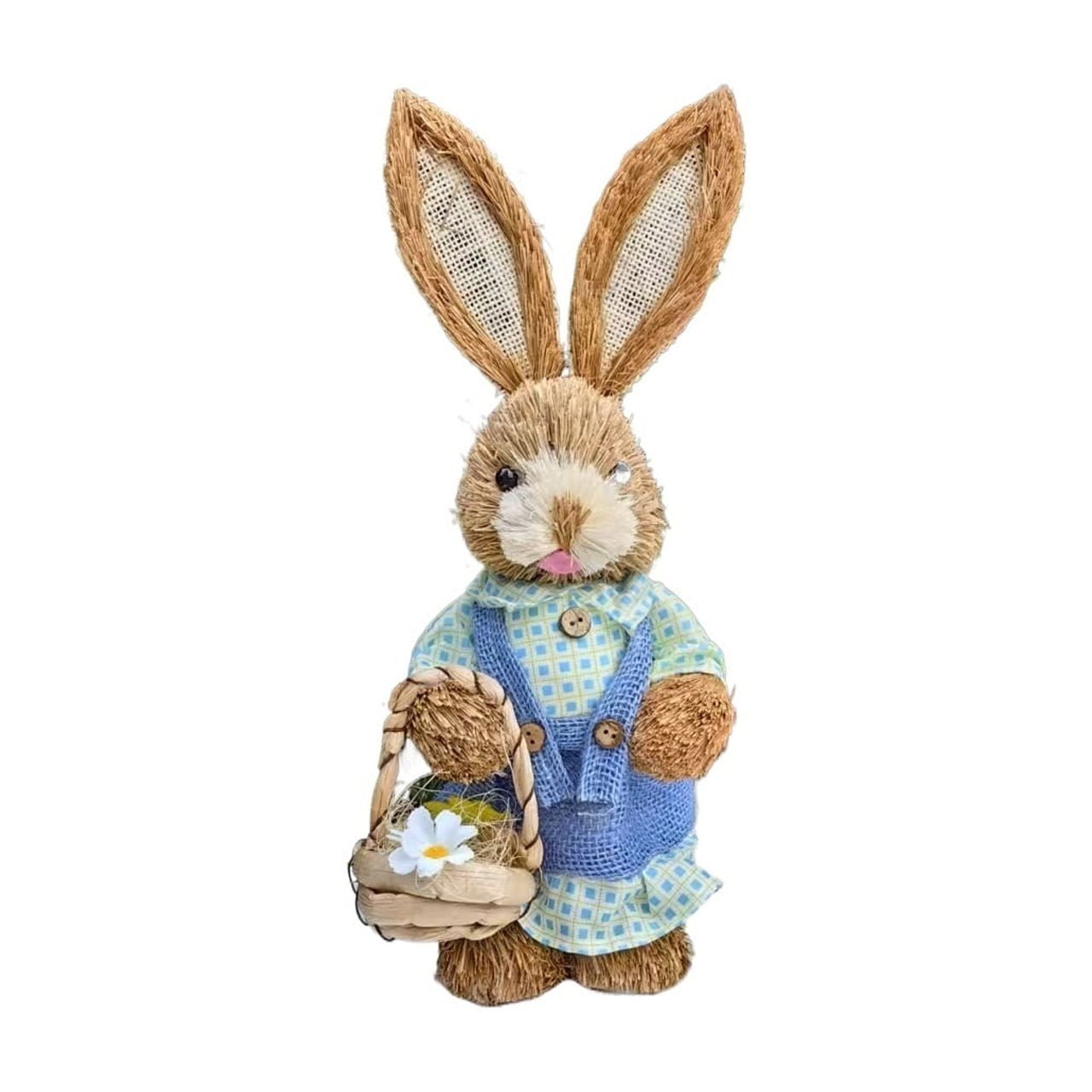 35cm Weaving Rabbits Ornament Garden Greenhouse Table Cabinet ...