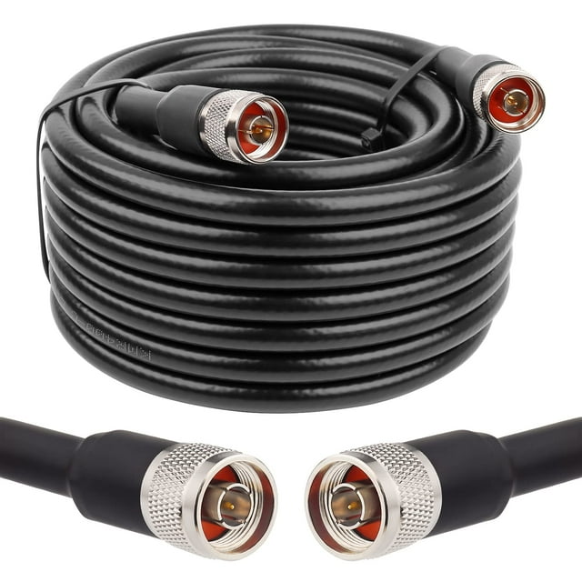 35ft KMR400 N Male to N Male Ultra Low Loss Coax Extension Cable 50ohm ...