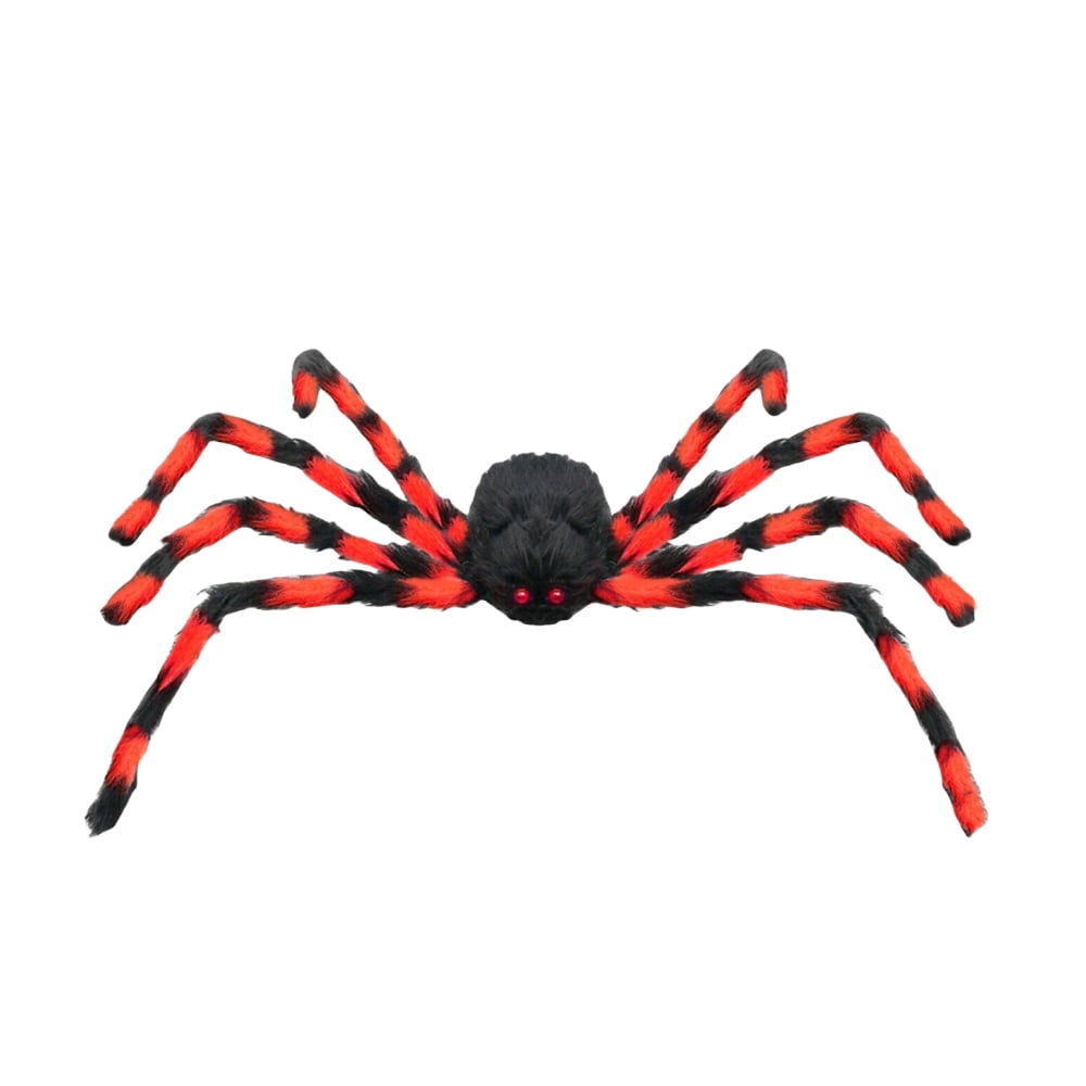 35in/3 Ft Halloween Outdoor Decorations Hairy Spider with Adjustable ...