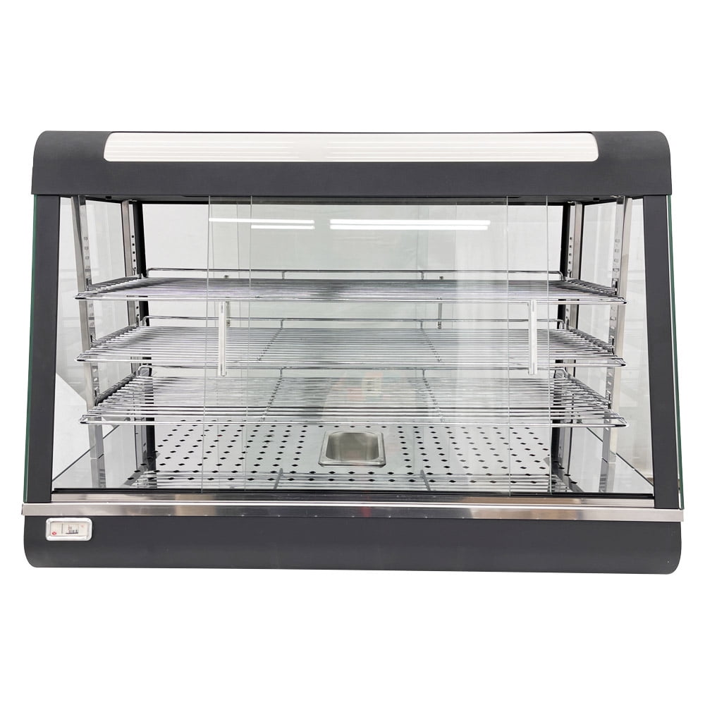 35in Egg Tart Food Display Warmer Pizza Hot Dog Heating Display Cabinet ...